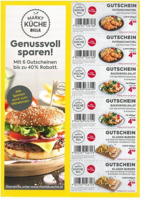 Mittagsmenü: Billa Plus Marktküche im Gerngross Wien